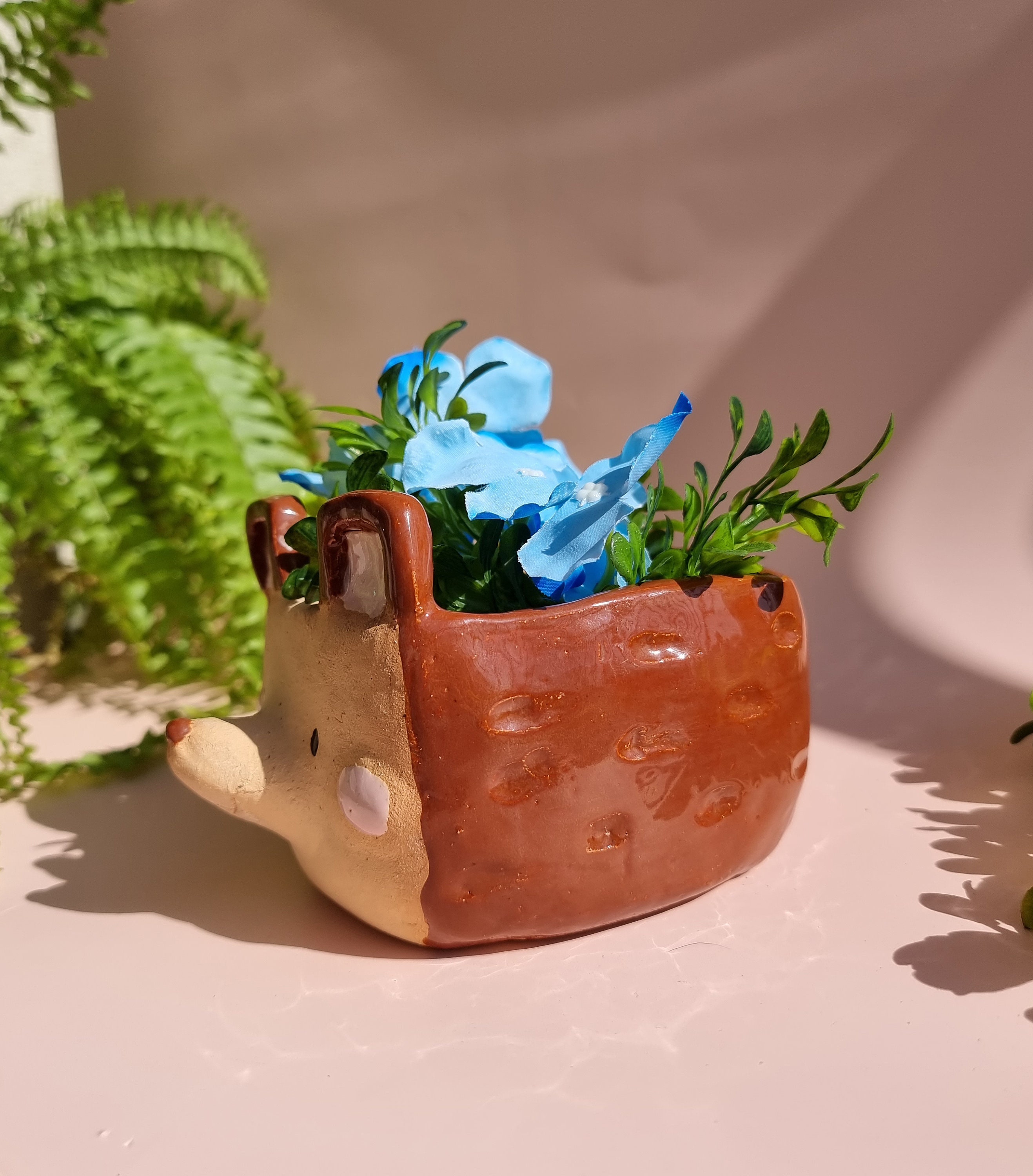 Cute Bear Handmade Ceramic Flower Pot Hanmade - Etsy UK