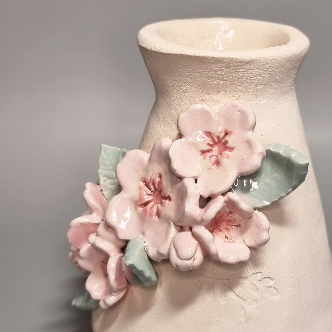 Cherry Blossom Vase Dry Flower Ceramic Handmade - Etsy