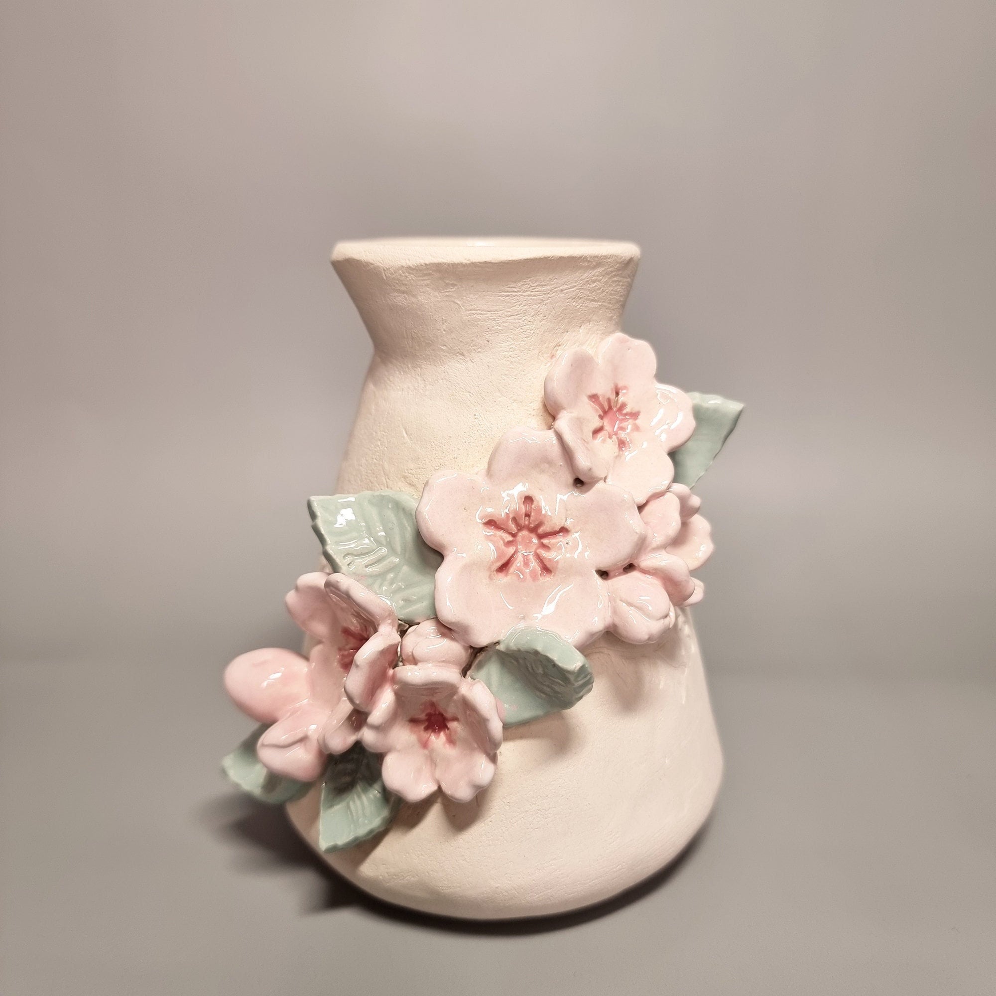 Cherry Blossom Vase Dry Flower Ceramic Handmade - Etsy