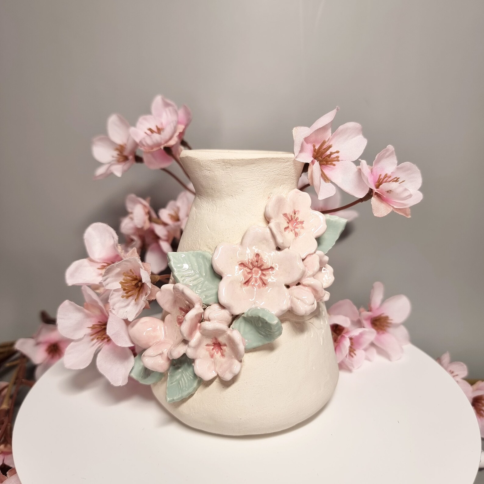 Cherry Blossom Vase Dry Flower Ceramic Handmade - Etsy