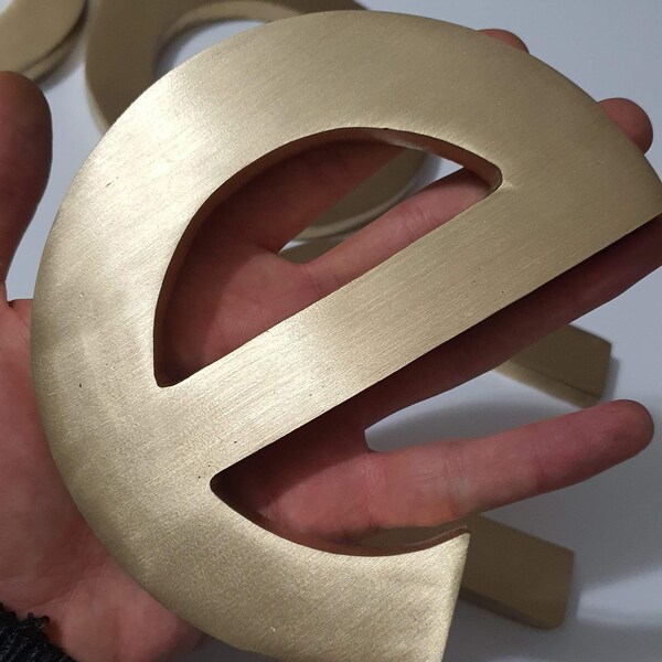 Standing Brass Letters - Etsy