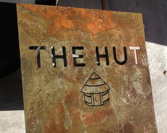 Custom Rusty Metal Sign - Etsy