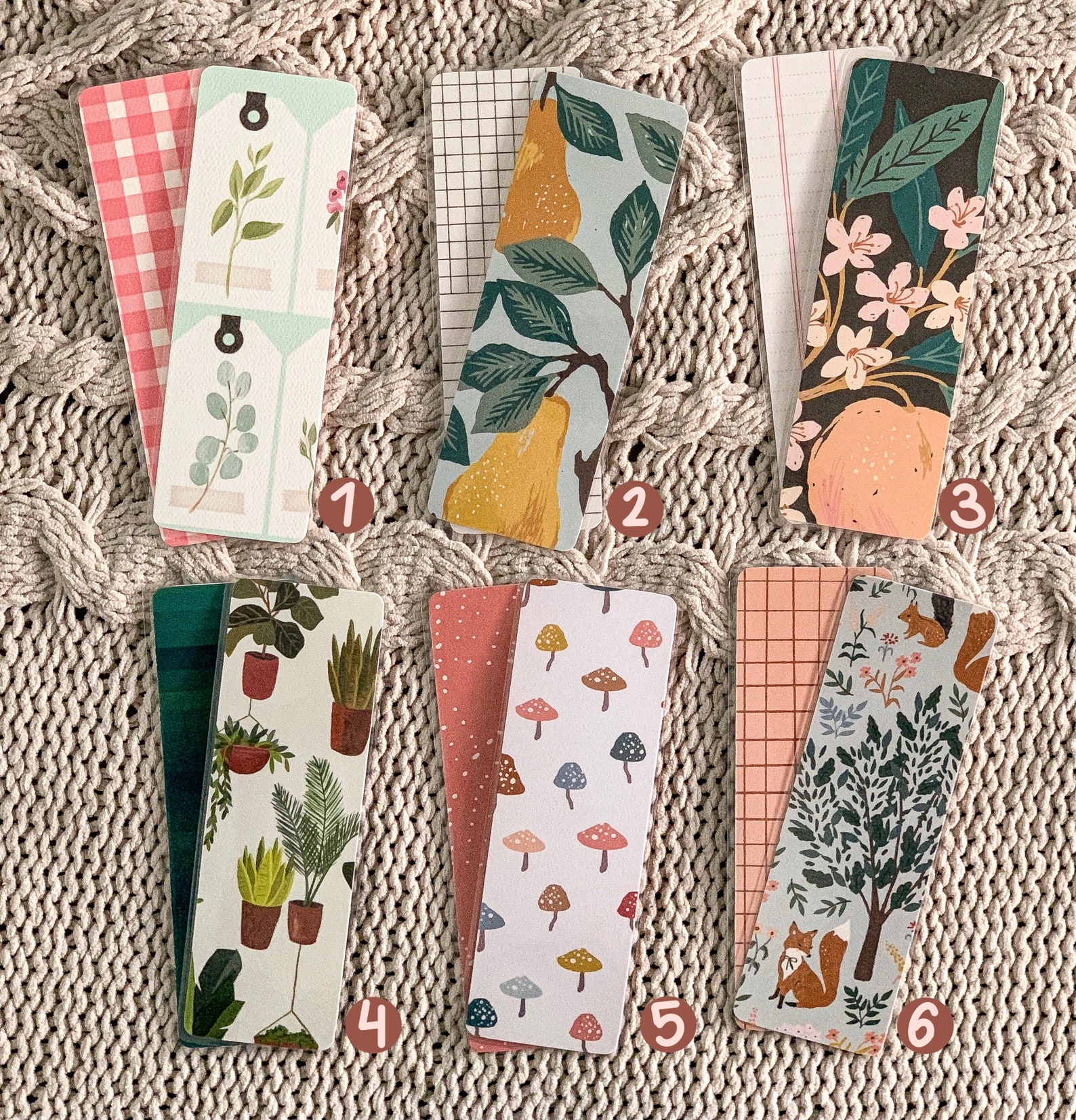 Farmhouse Bookmarks. Double-sided & Laminated. - Etsy