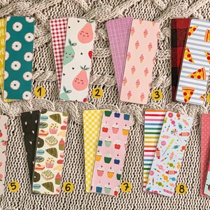 Delicious Foods Bookmarks. Double-sided & Laminated. - Etsy