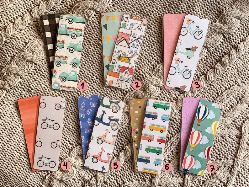 Take Me Places Bookmarks. Double-sided & Laminated. | Etsy