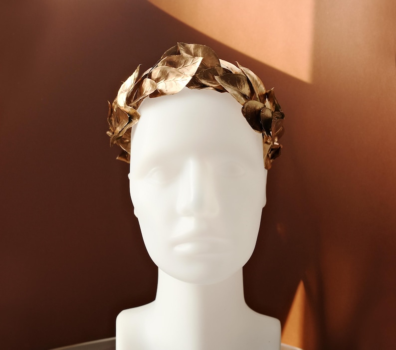 Gold Leaf Crown for Men, Greek God Laurel Headdress, Festive Tiara ...