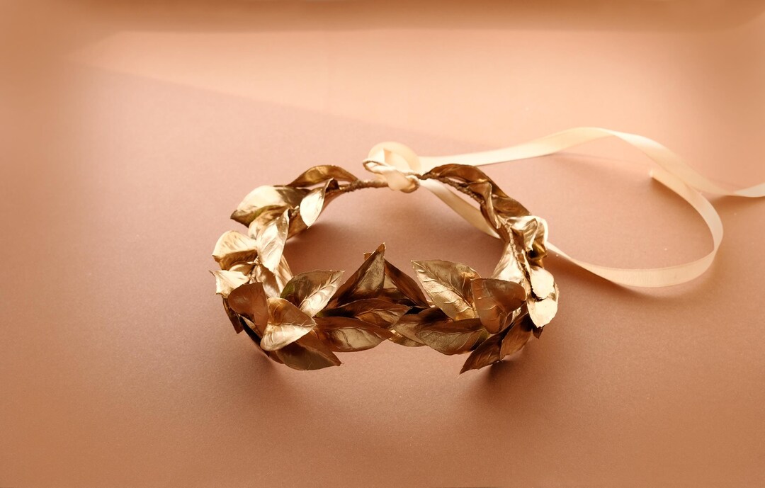 Gold Leaf Crown for Men, Greek God Laurel Headdress, Festive Tiara ...