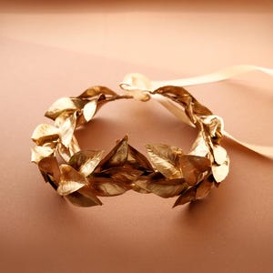 Gold Leaf Crown for Men, Greek God Laurel Headdress, New Year’s Festive ...