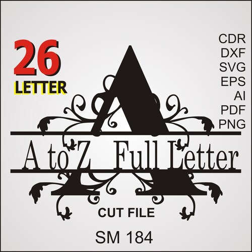 Letter O Split Monogram Digital File - Etsy