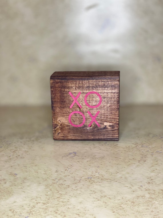 Word Block/ XOXO | Etsy