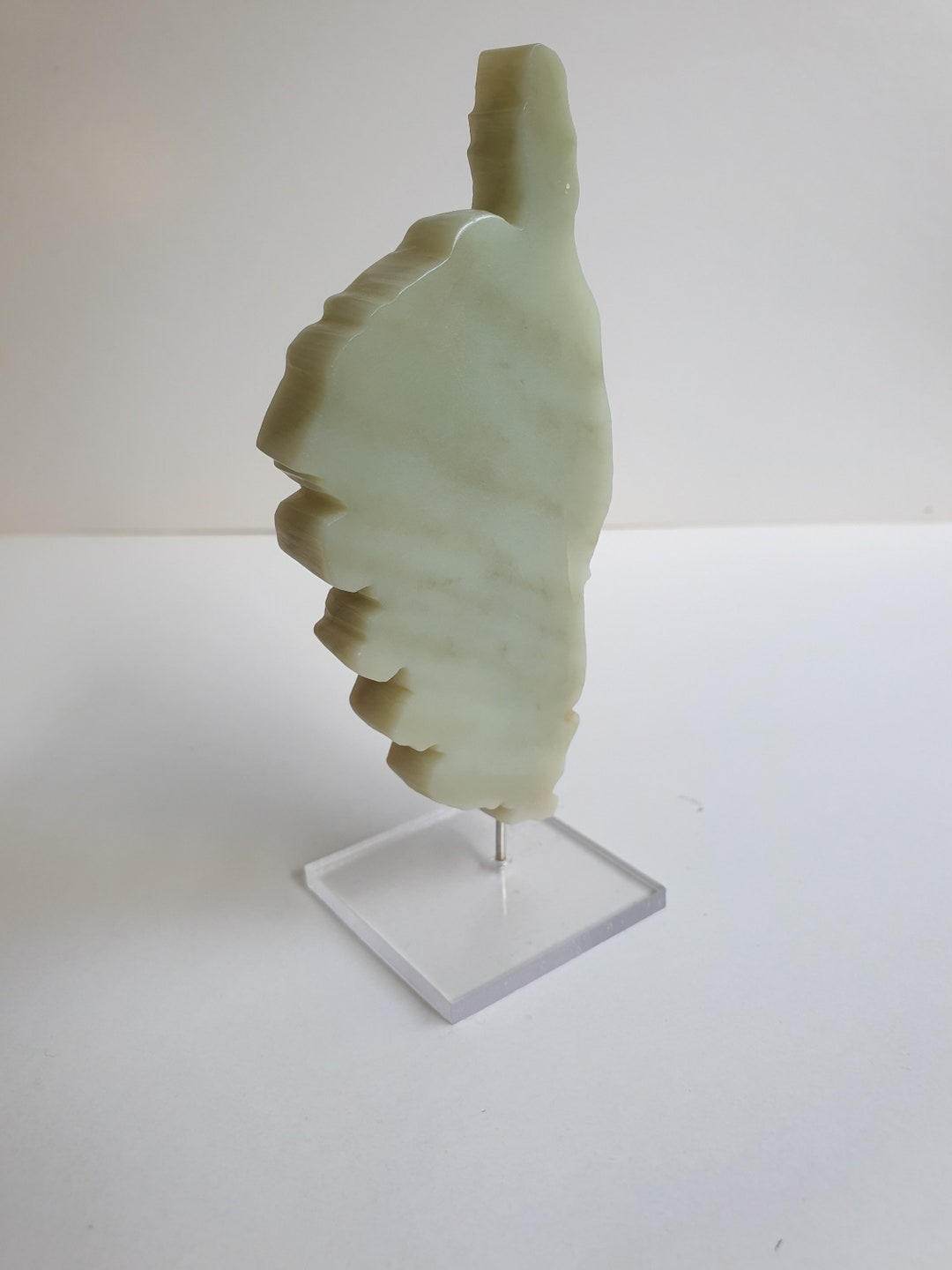 Corsican Sculpture in Pale Jade Green Stone medium Model - Etsy