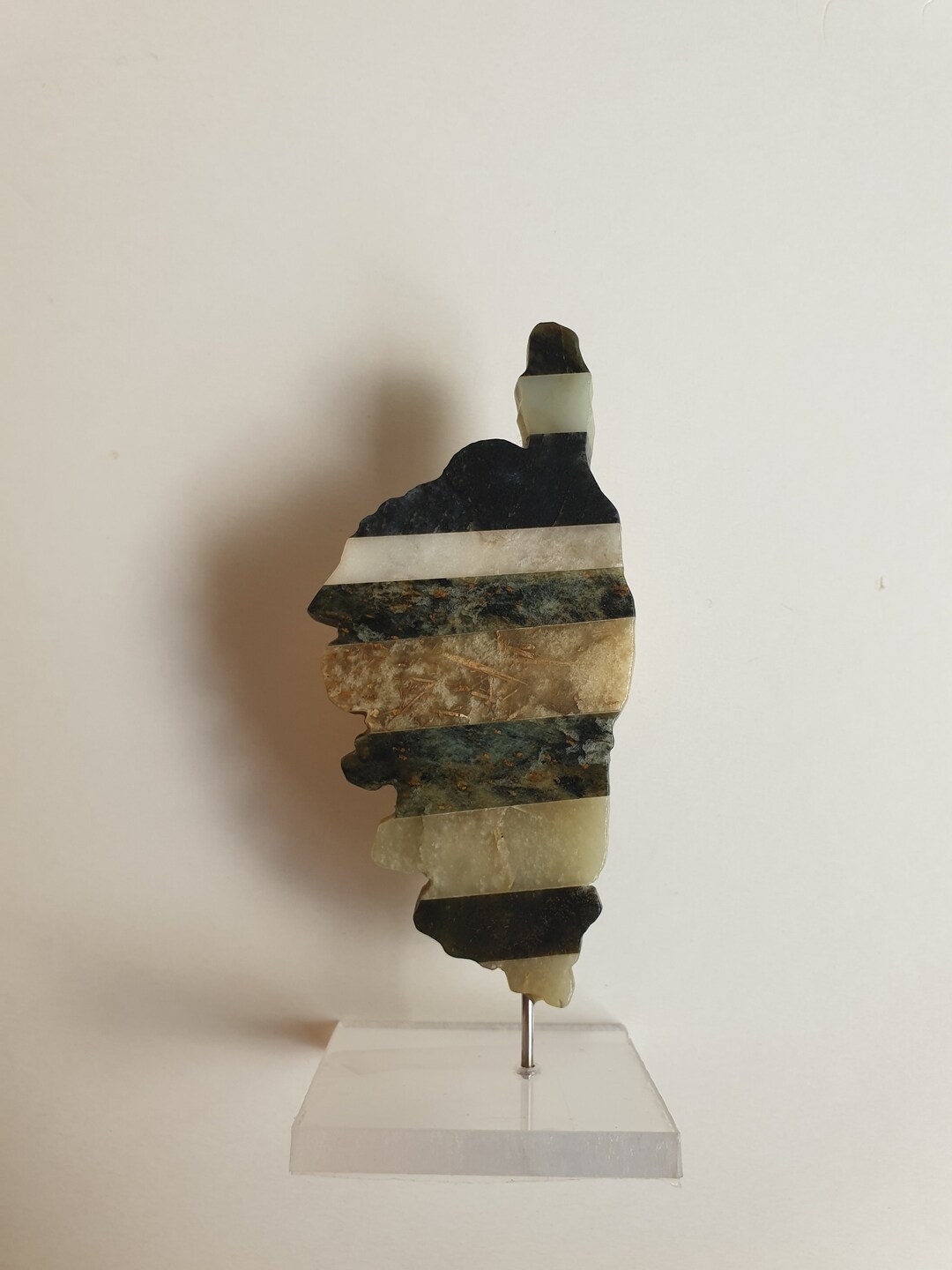 Corsican Sculpture in Multicolor Band Collage Stone small Model - Etsy