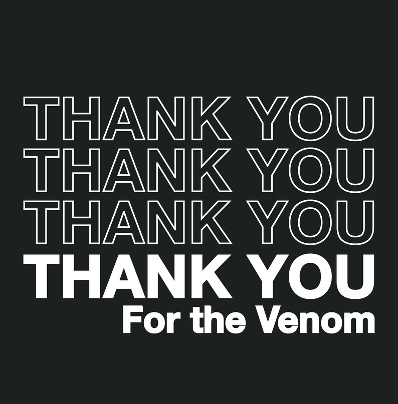 My Chemical Romance MCR Tote Bag / Thank You for the Venom / Three ...