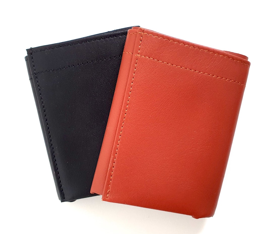 Compact Tri-fold Wallet (standard Leather) - Etsy