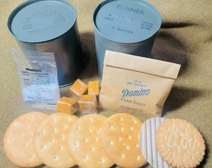 Vintage 1960s U.S. Military C Ration Meal Combat Individual B1 Unit ...
