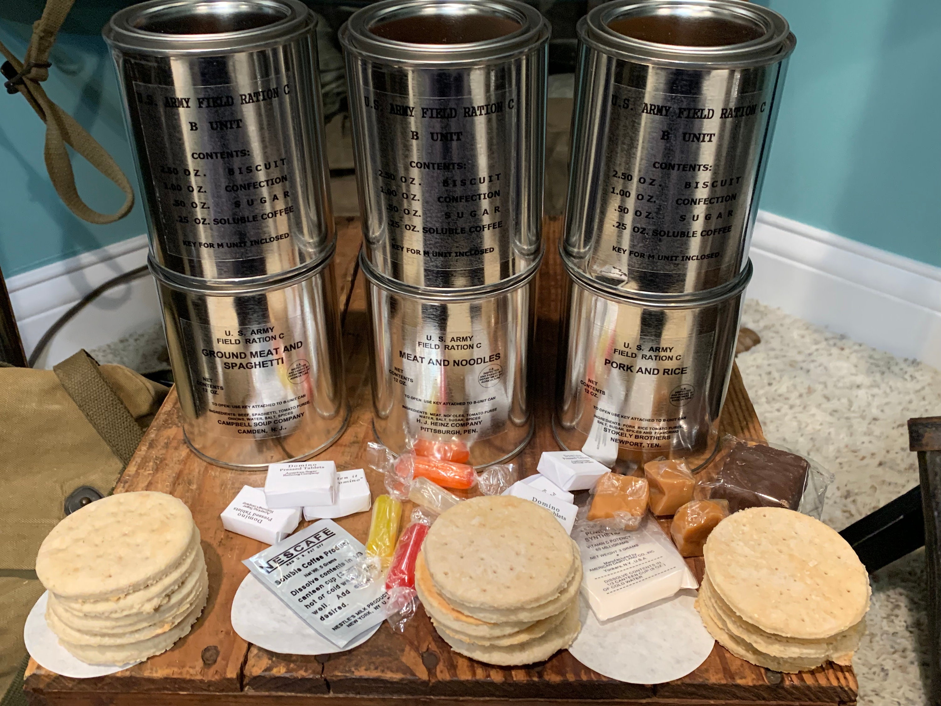 WWII US Army C Ration Reproduction Fully Edible Exact, 55% OFF