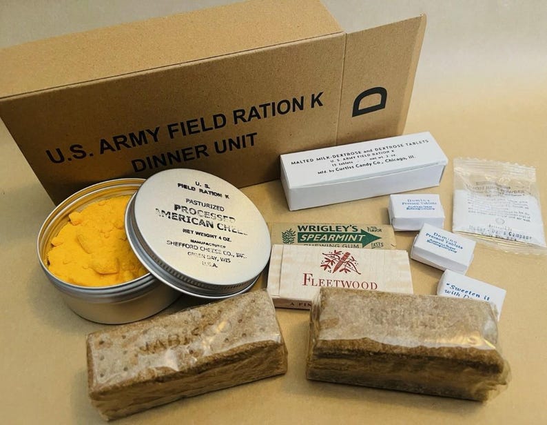 WWII US Army Early War K Ration Reproduction With Edible Contents - Etsy