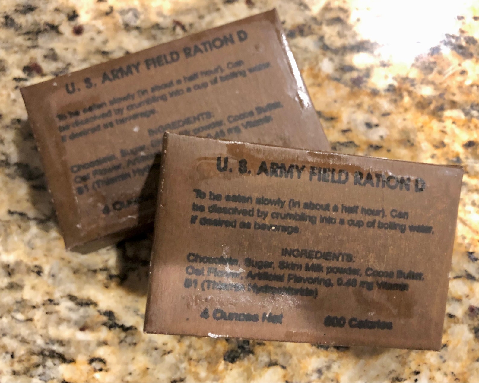 WWII US Army D Ration and Contents Complete and Edible - Etsy