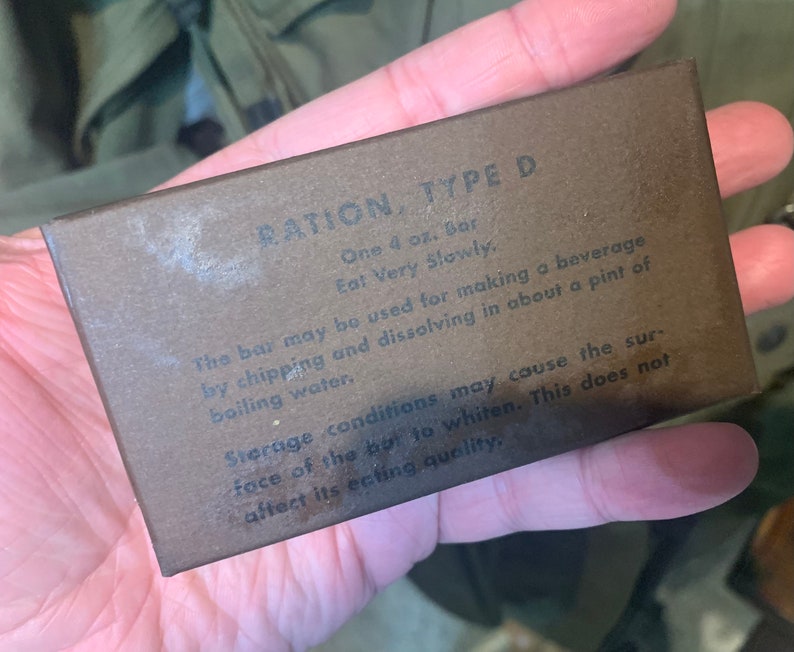 WWII US Army D Ration and Contents Complete and Edible - Etsy