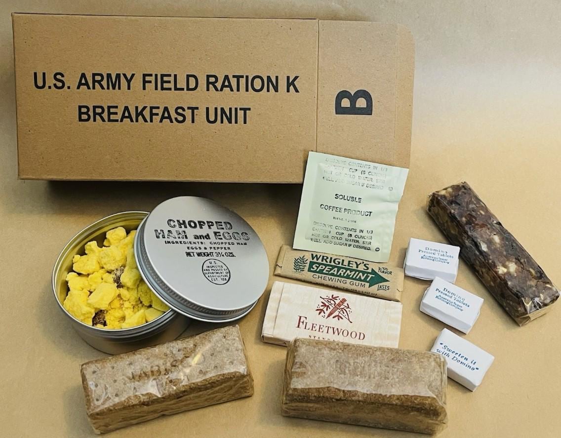 WWII US Army Early War K Ration Reproduction With Edible Contents - Etsy