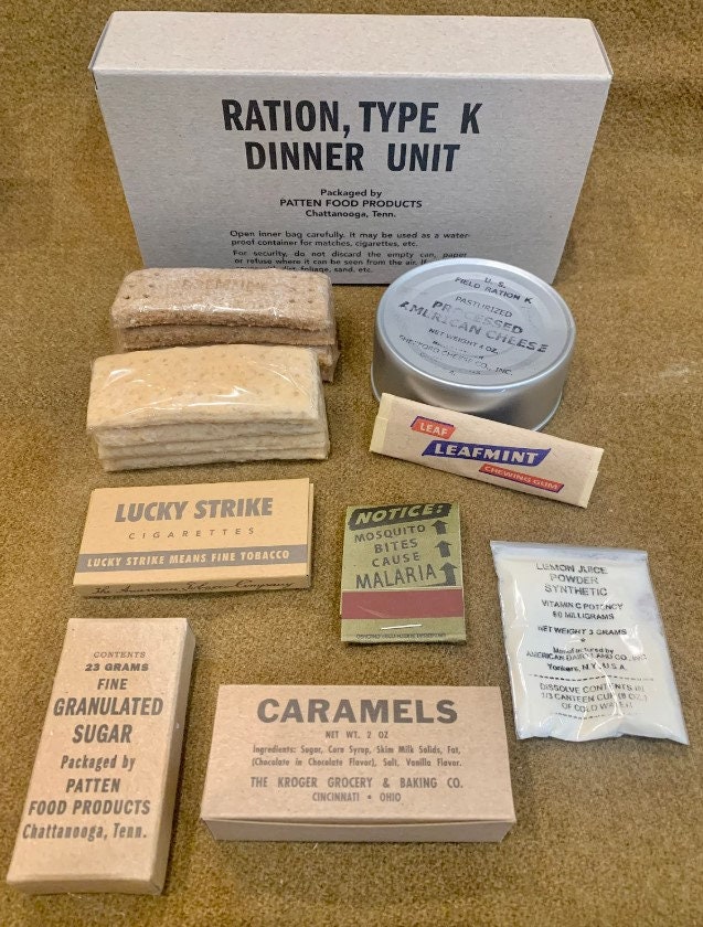 WWII US Army Mid War K Ration and Contents - Complete and Edible - What ...