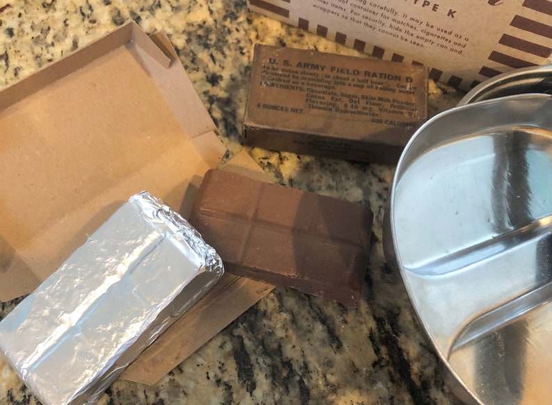 WWII US Army D Ration and Contents Complete and Edible - Etsy