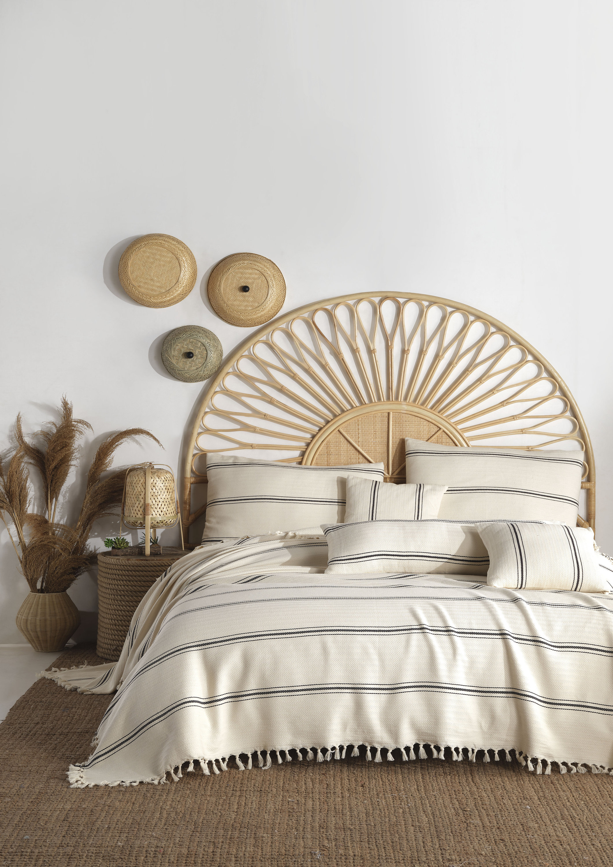 Cotton Cream Turkish Throw Blanket Soft Tassel Throw Blanket - Etsy