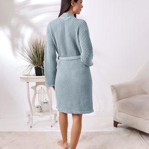 Organic Cotton Unisex Waffle Robe, Pure Cotton Bathrobe, Waffle Robe ...