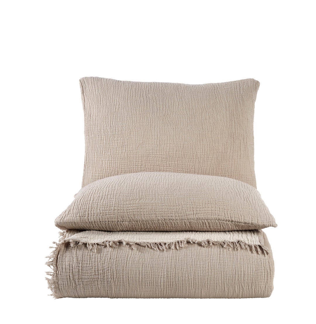 Muslin Throw Set, 4 Layer Gauze Set, Cotton Throw Blanket Set, Cotton ...