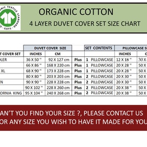 Organic Muslin Duvet Cover Set, Customized 2 Layer Gauze Set, Gauze ...