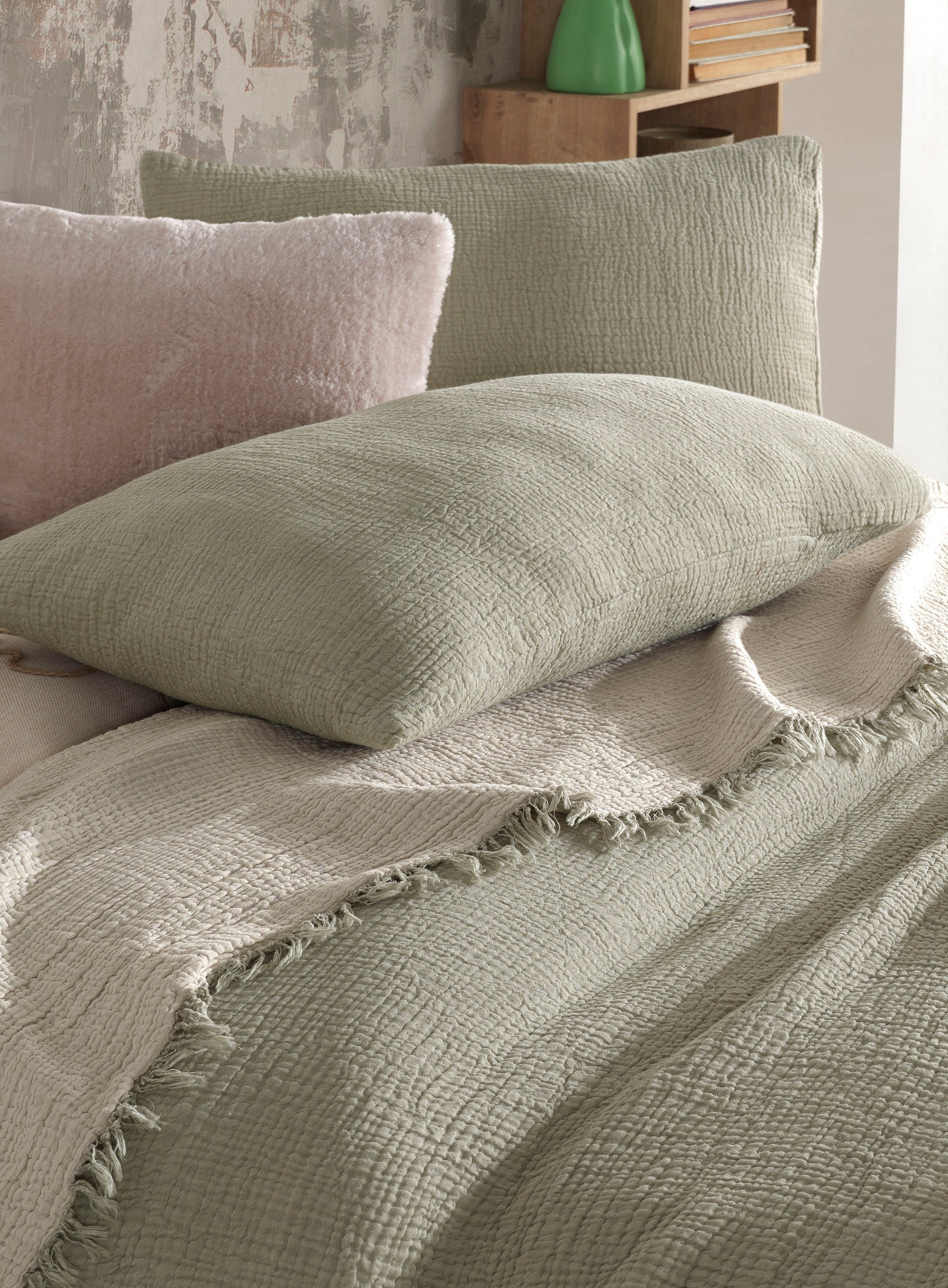 Organic Cotton 4-layer Gauze Throw Blanket, Soft Muslin Blanket for ...