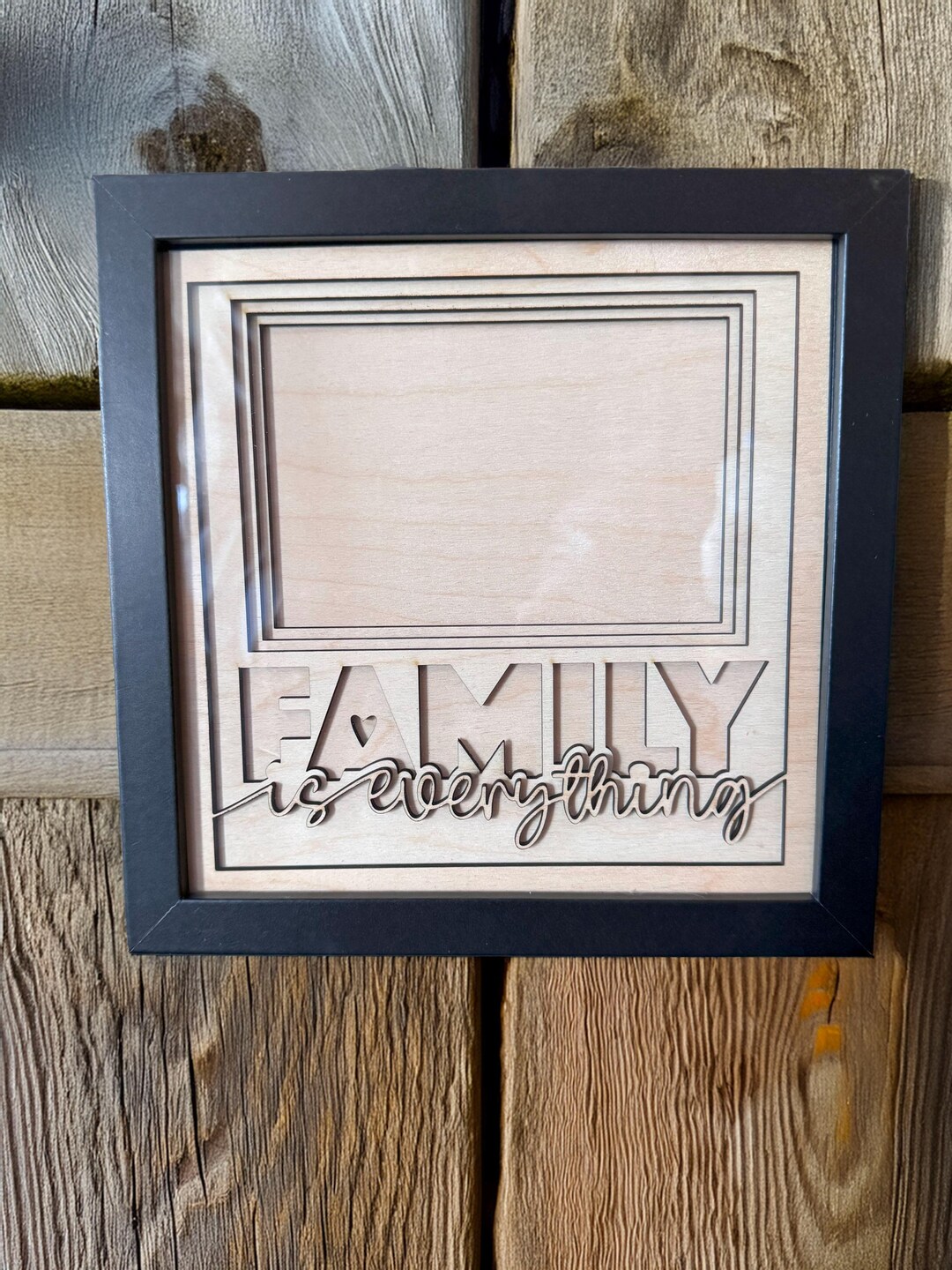 Family is Everything Shadow Box Frame - Etsy