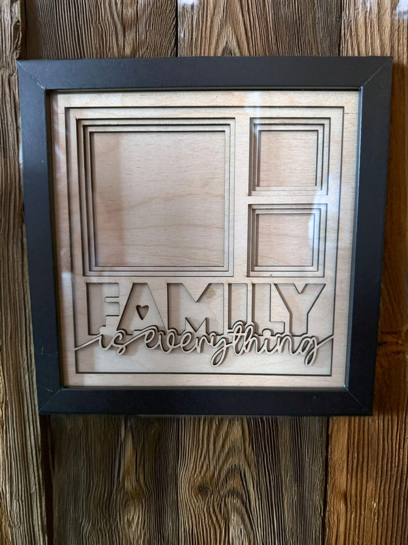Family is Everything Shadow Box Frame - Etsy