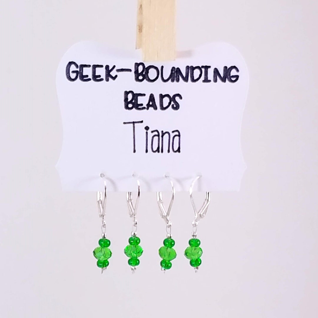 Tiana Stitch Markers Progress Markers Earrings - Etsy