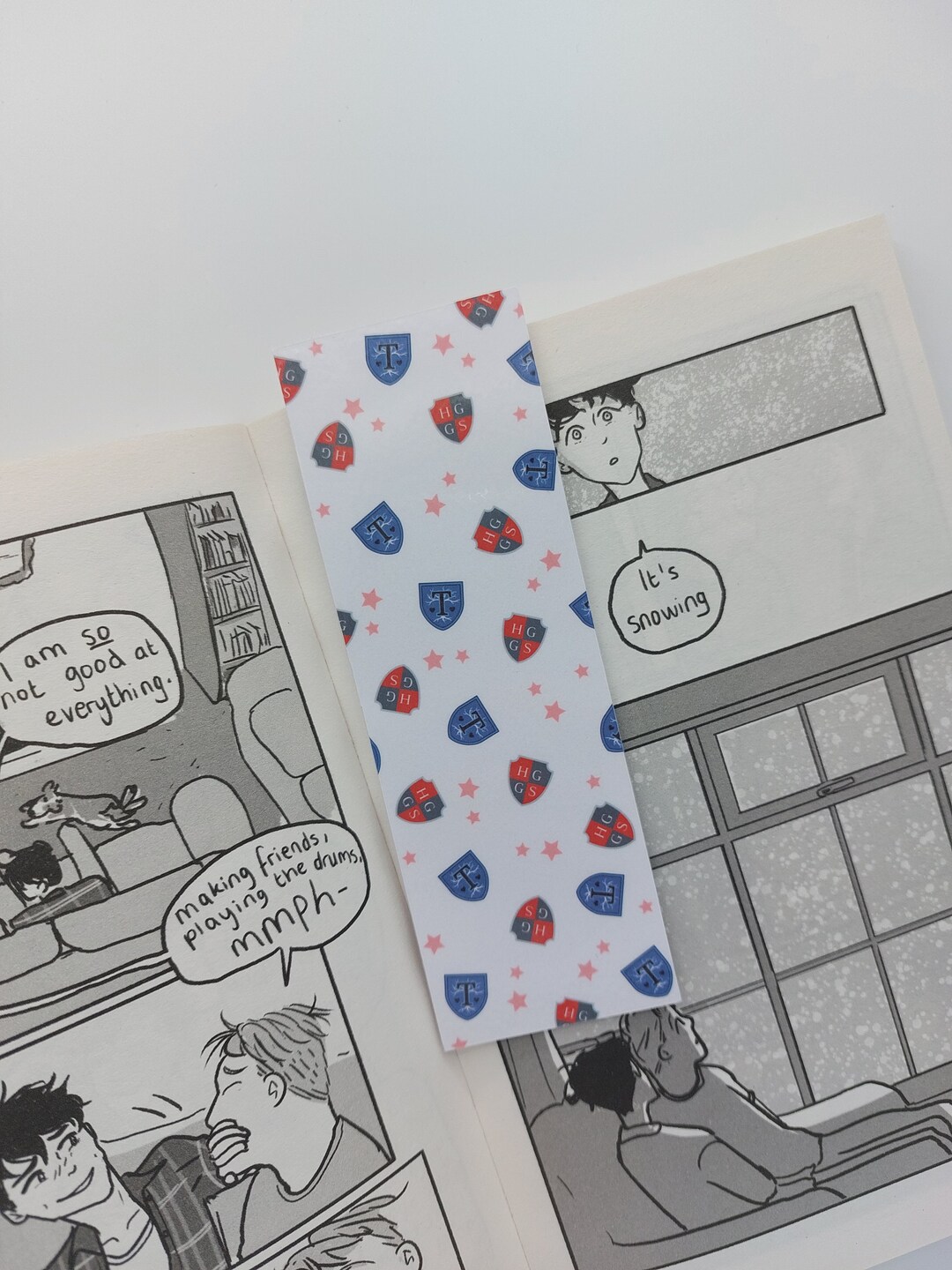 Heartstopper Truham & Higgs School Logo Bookmark - Etsy UK