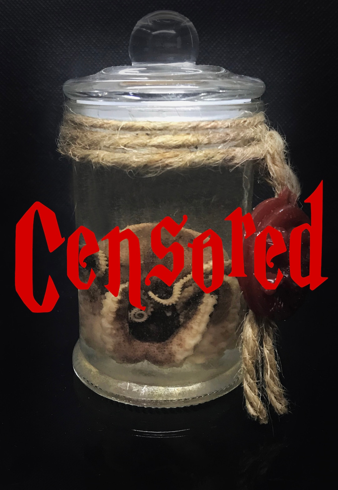 Large Octopus Wet Specimen in a Vintage Jar - Curiosity Decor - Octopus ...