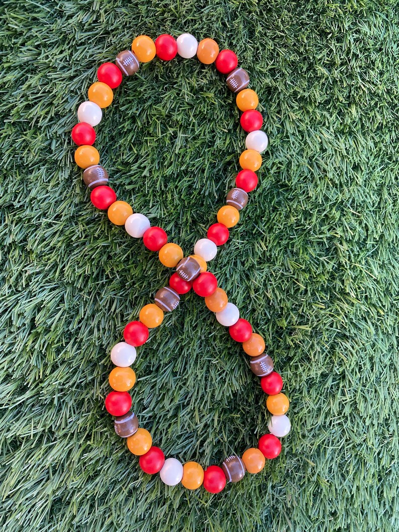 Kansas City Chiefs Football Team Beaded Necklace - Etsy