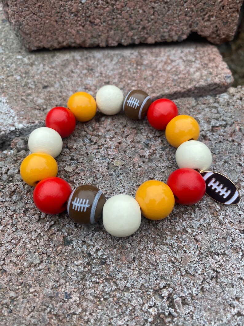 Kansas City Chiefs Football Team Beaded Necklace - Etsy