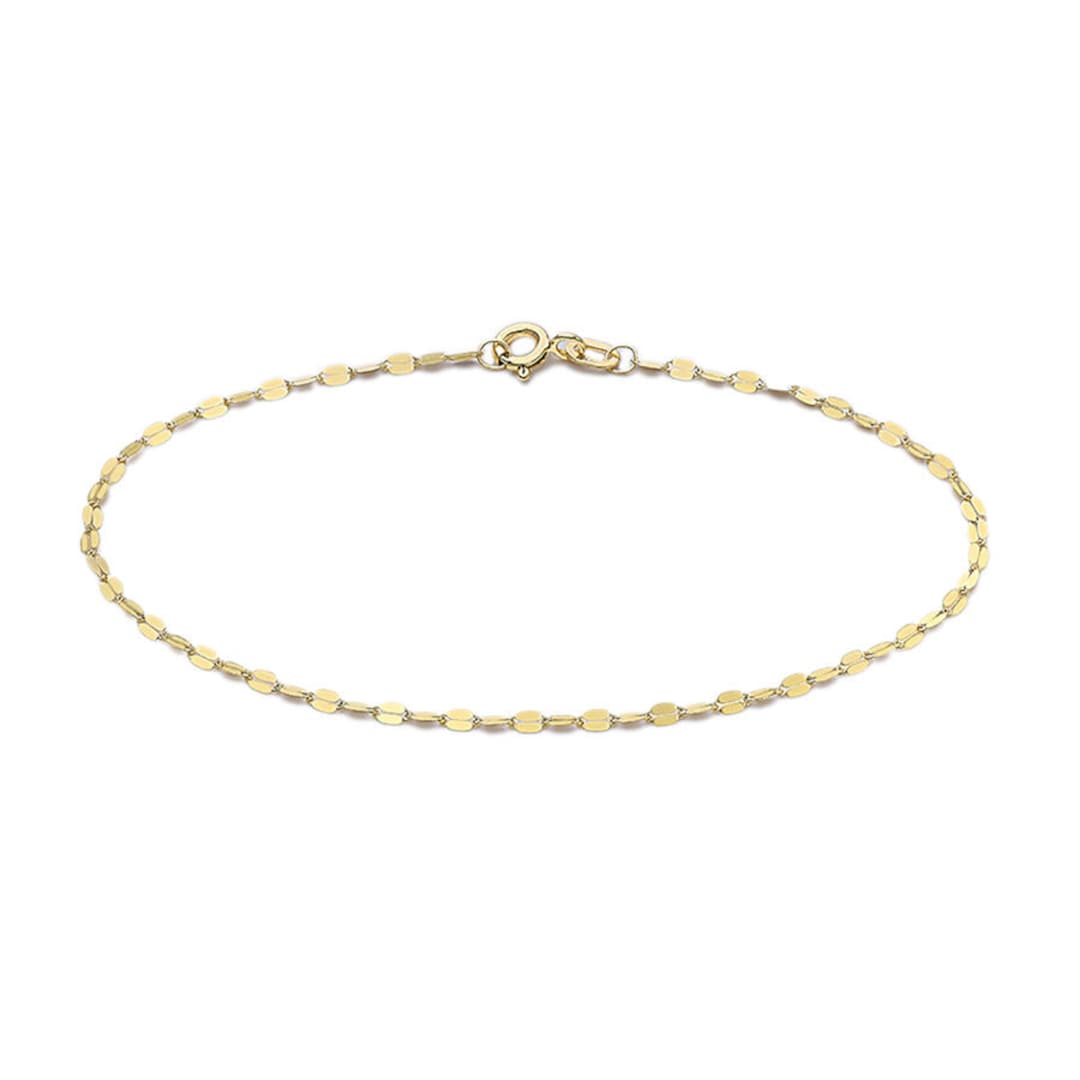 9CT Yellow Gold 1.8MM Forzatina Chain Bracelet 18.5CM/7.25 - Etsy