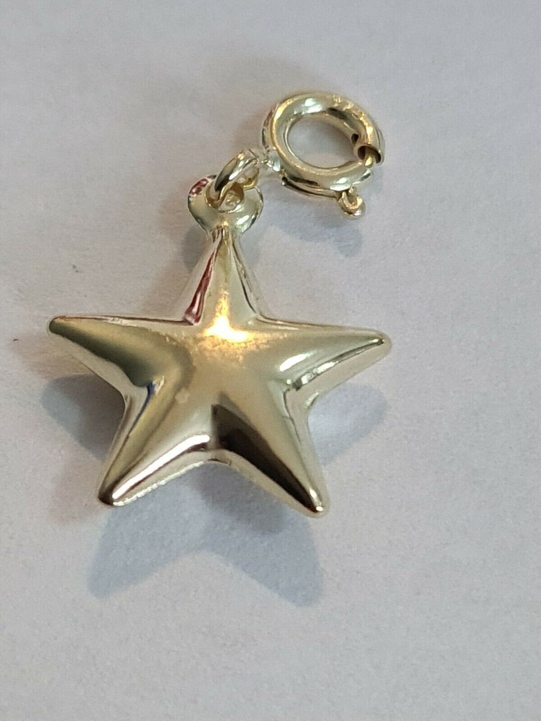9ct Yellow Gold 13MM X 21MM Star Spring Ring Charm - Etsy