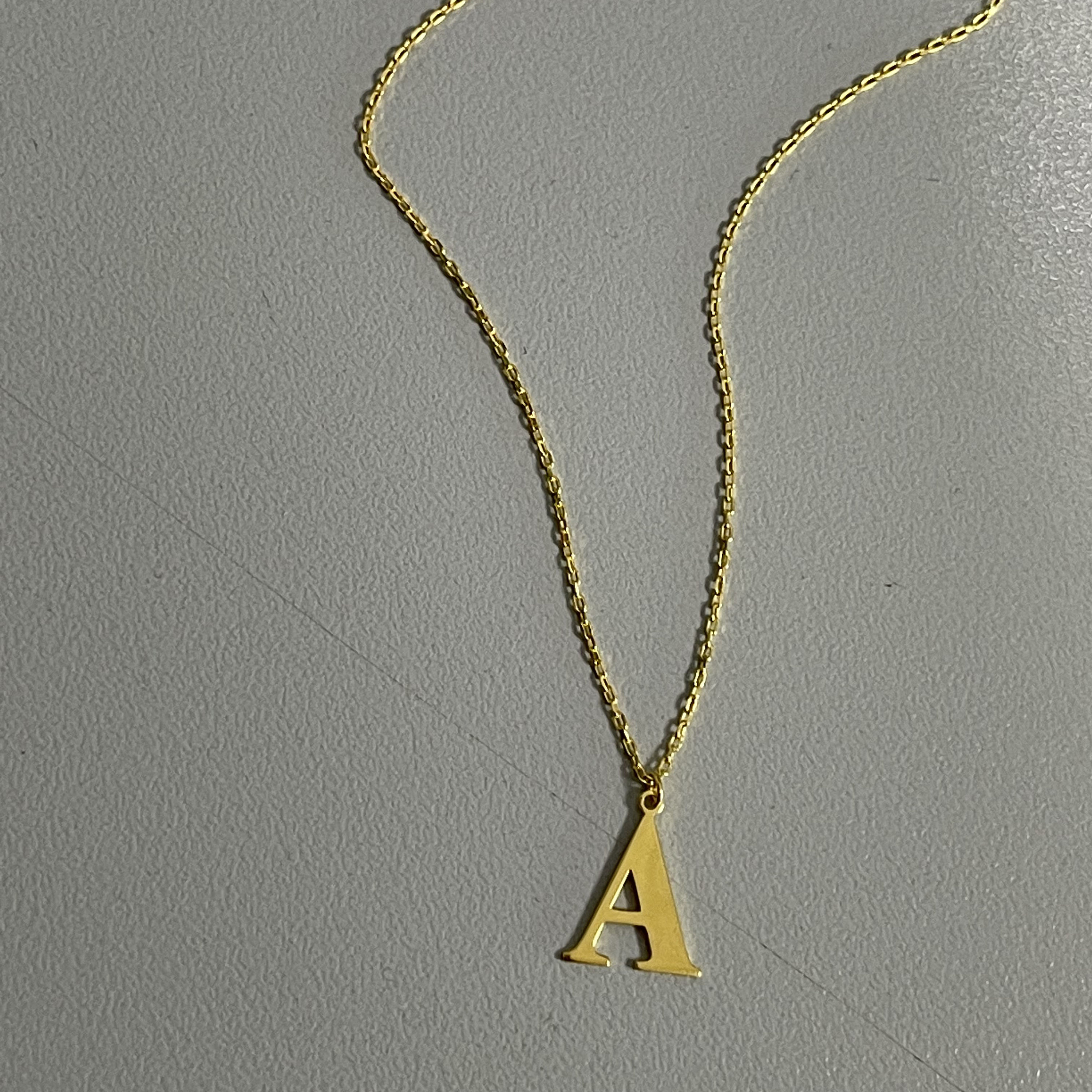 Collar de letras T de plata collar de cartas personalizado | Etsy