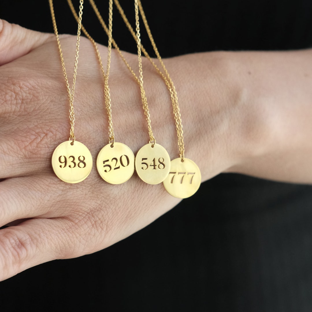 444 Angel Number Necklace, 925 Sterling Silver Healing Numbers Necklace ...