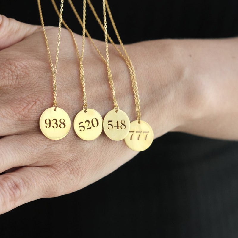 Number Necklace - Etsy