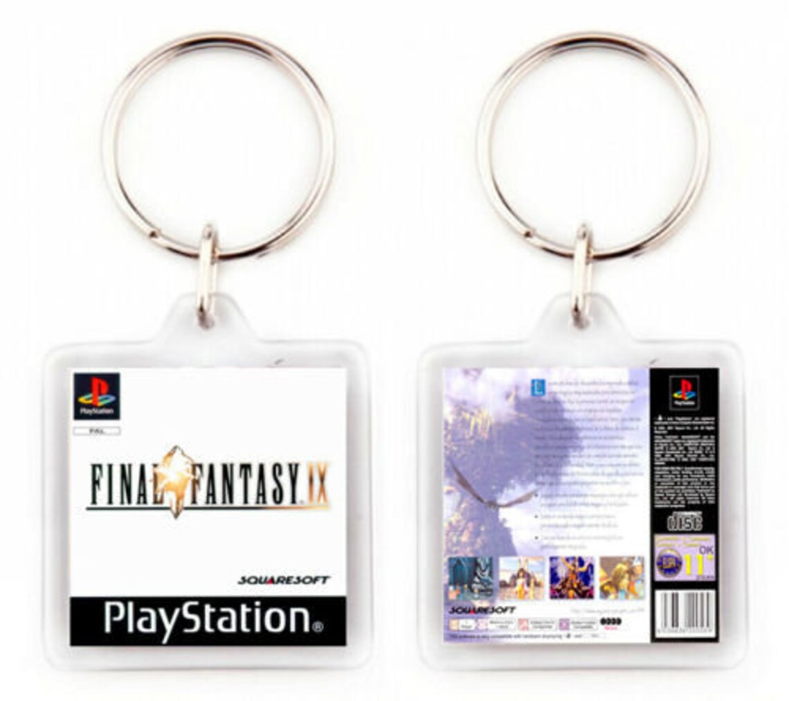 Final Fantasy 9 Playstation Keychain Keyring | Etsy