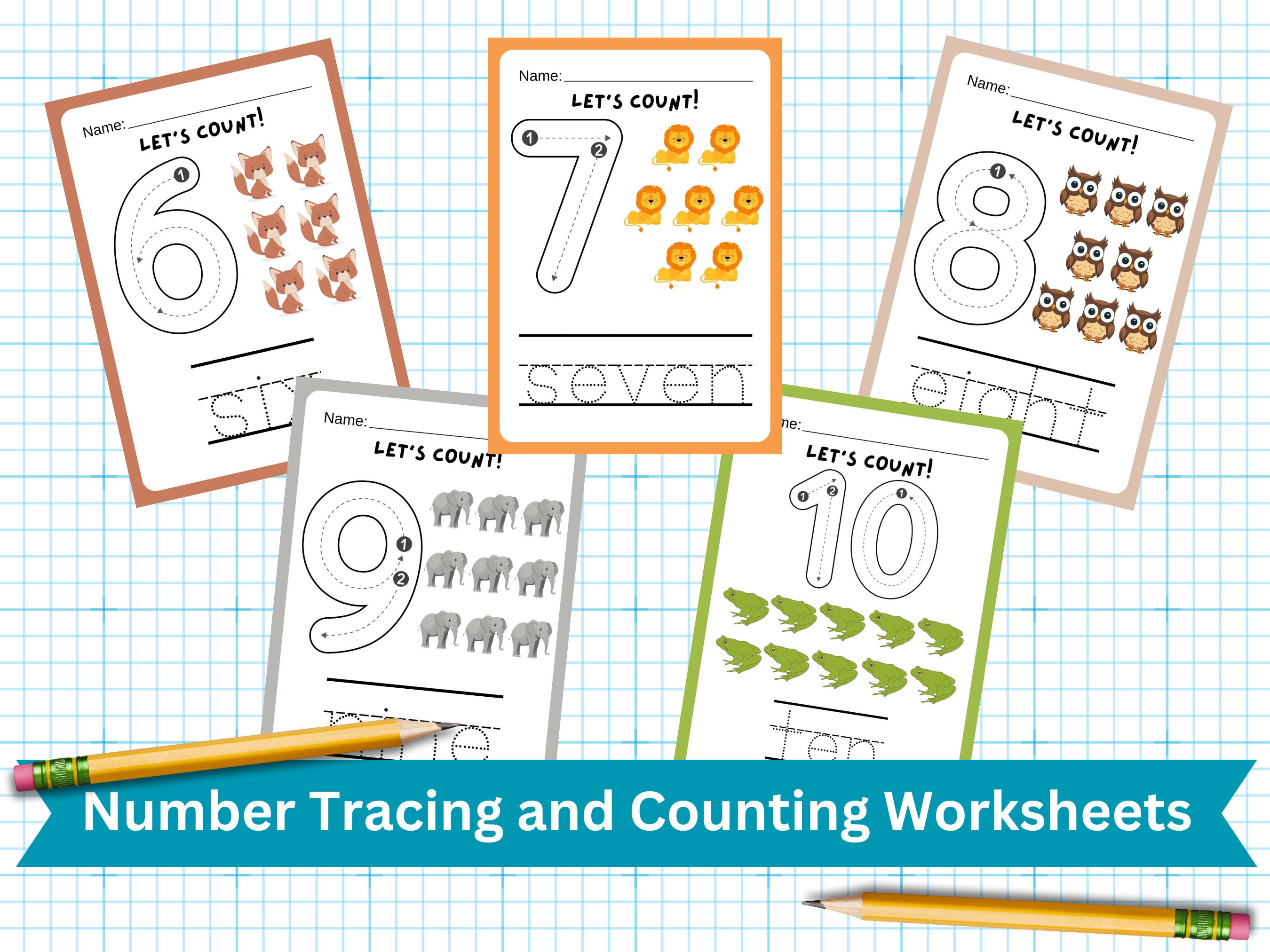 Number Tracing Worksheets, 1-10 , Preschool Worksheets, Number Tracing ...