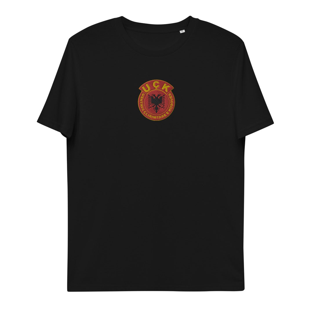 UÇK Kosovo Embroidery Albania Unisex Organic Cotton T-shirt - Etsy
