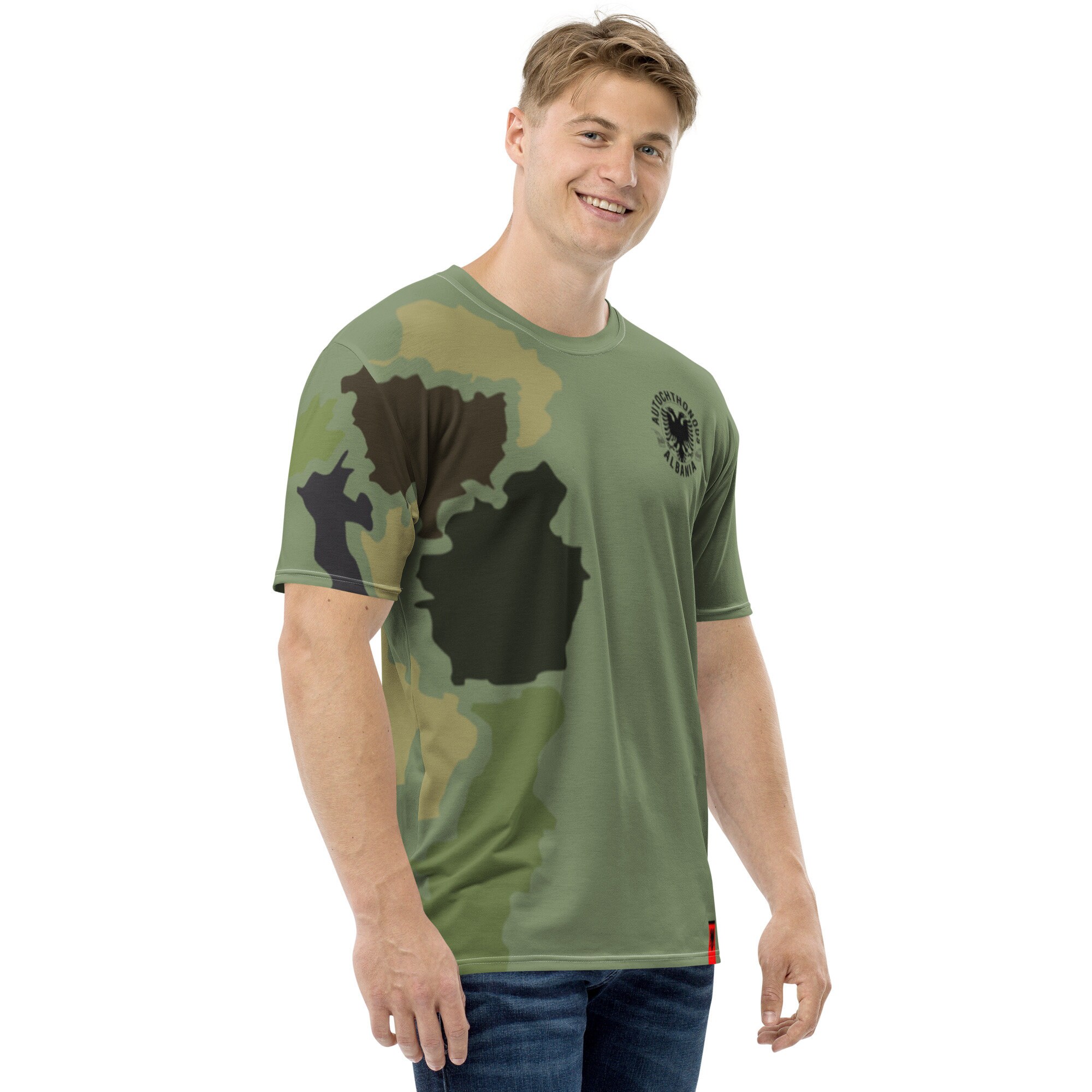 Autochthonous Albania Map Inspired Camouflage T-shirt. - Etsy