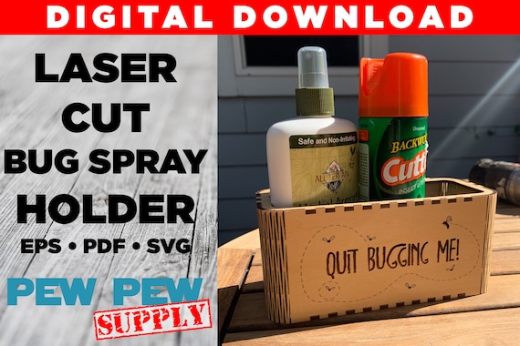 Bug Spray Holder Box Insect Repellent Box Living Hinge Box - Etsy