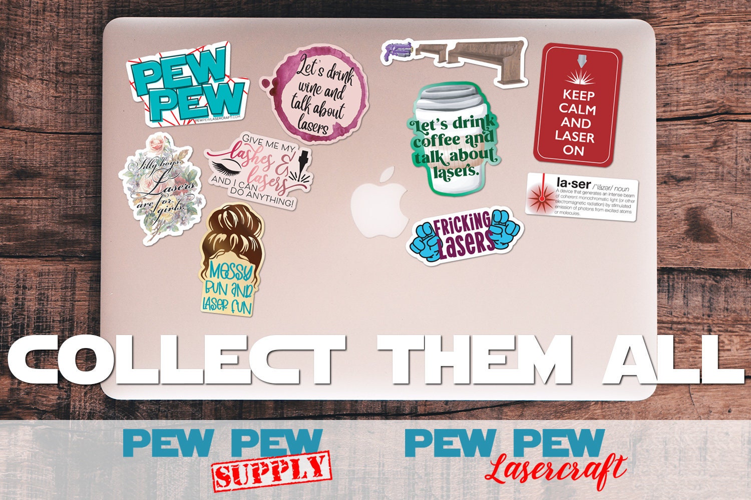 Pew Pew Laser Sticker, Laser Gun Sticker, Pew Pew Sticker, Wordplay ...