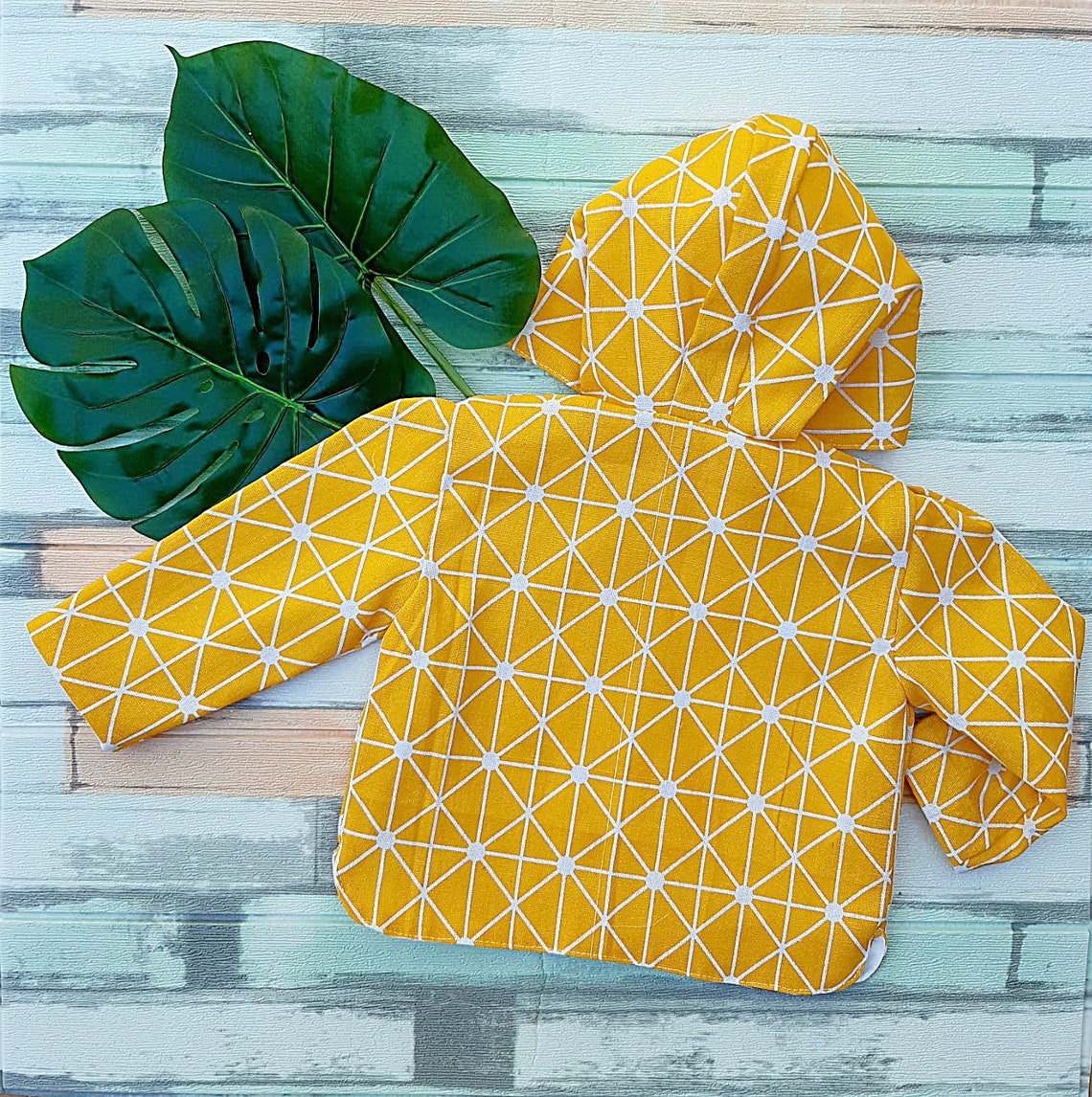 Kids Linen Jacket Kids Coat Kids Yellow Sweatshirt Kids - Etsy